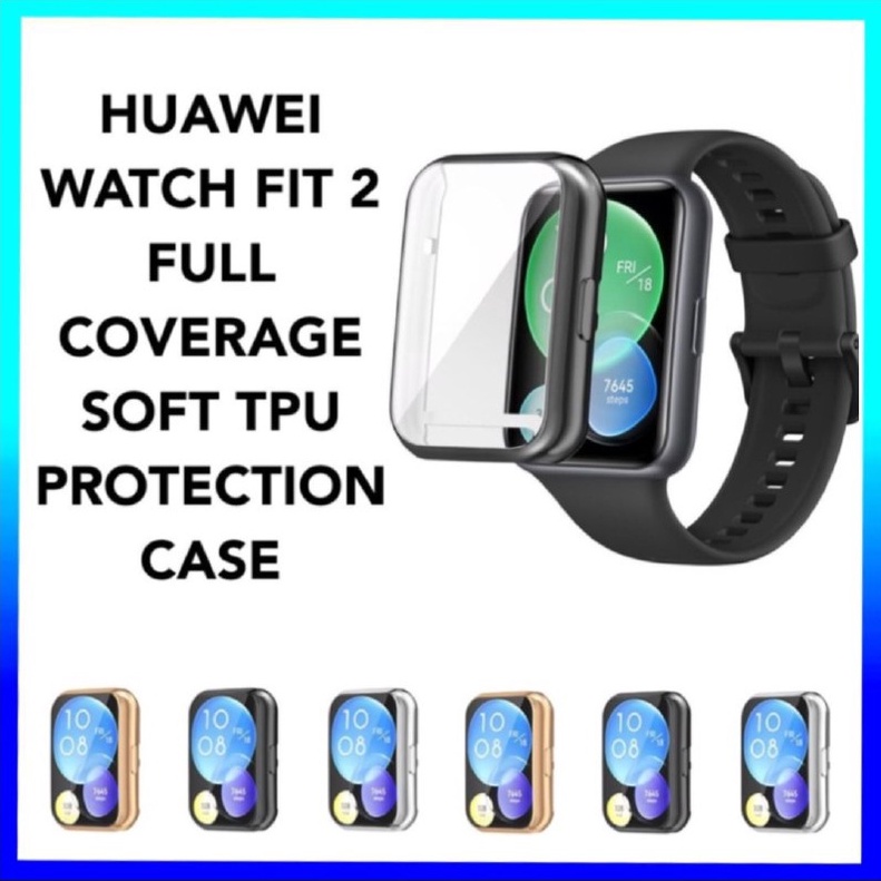 Huawei Watch Fit 2 Full Coverage Soft Tpu Protector Case | Shopee Malaysia