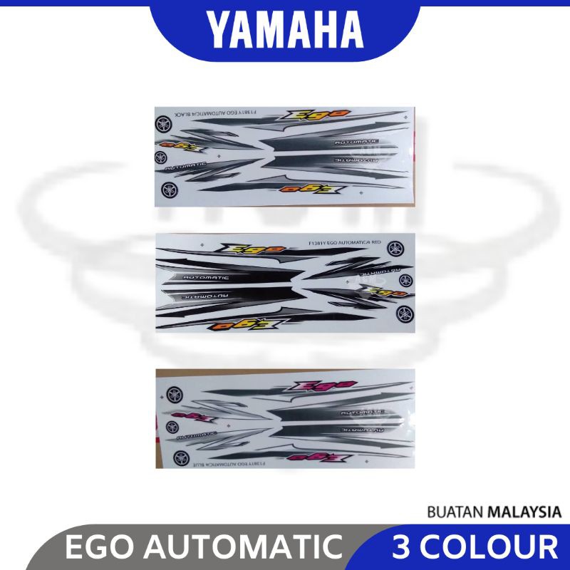 YAMAHA Ego Automatic Body Cover Set Coverset Sticker Strike Stripe Ego ...