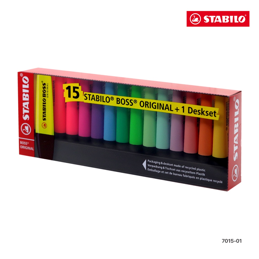 Stabilo | Highlighter | Stabilo BOSS Original Textmaker 15 Pcs with ...
