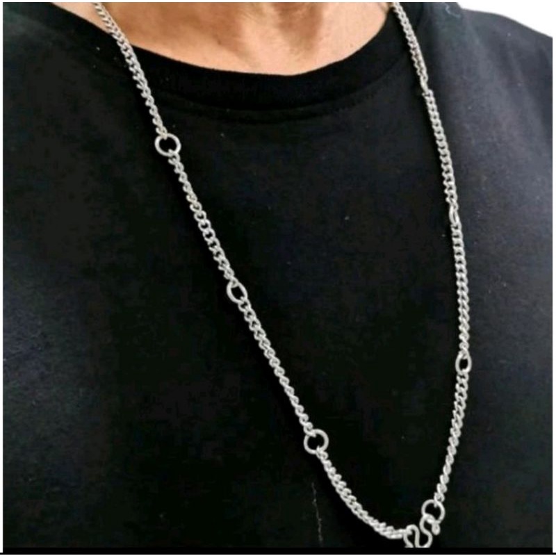 【YUENI】Stainless Steel Chain Can Hold 9 Amulets 不锈钢佛牌项链 9挂 Amulet Chain ...