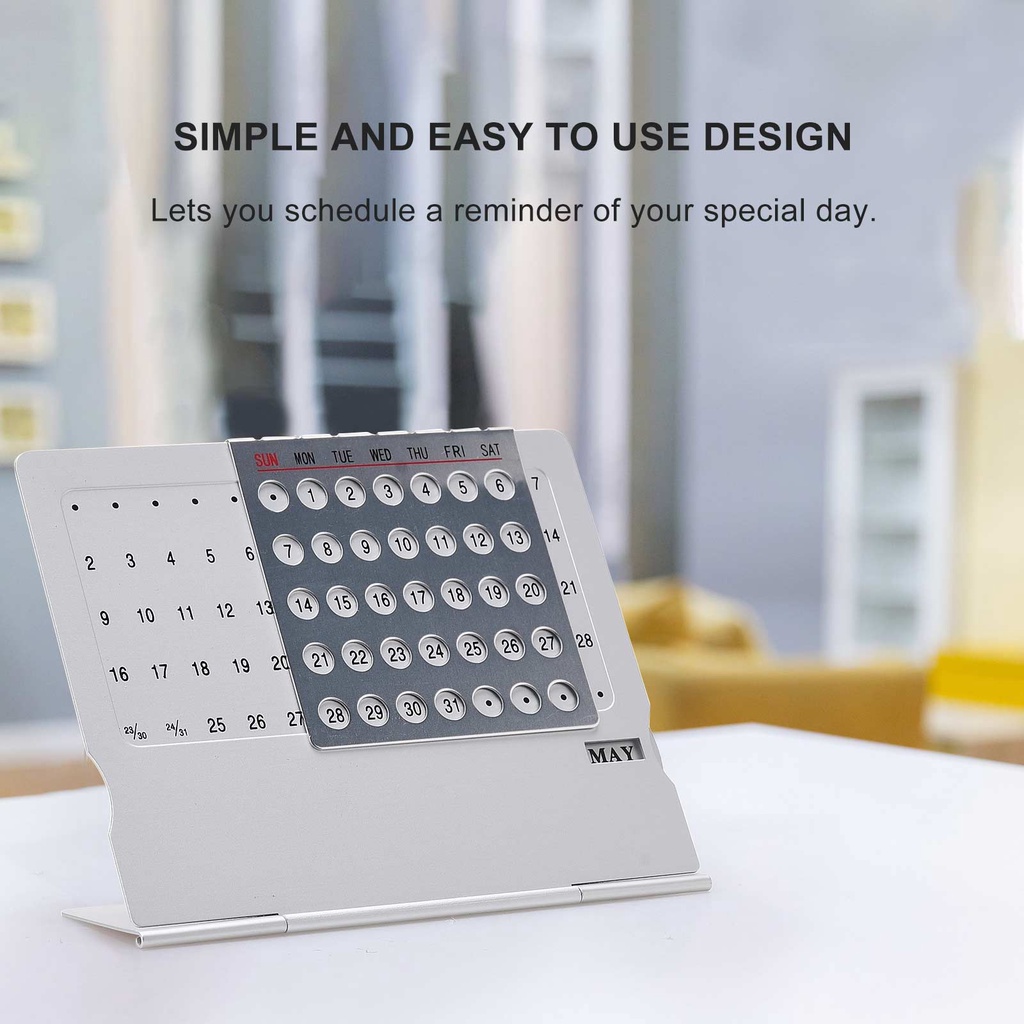 Adjustable Super Perpetual Calendar Desktop Office Supplies Calendar ...