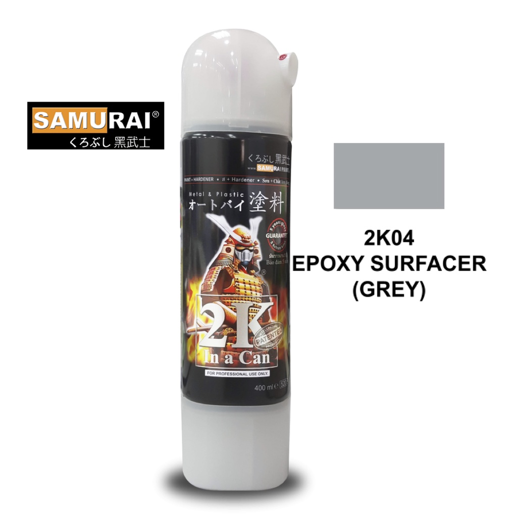 SAMURAI 2K04 EPOXY SURFACER - GREY / SAMURAI SPRAY PAINT 400ML | Shopee Malaysia