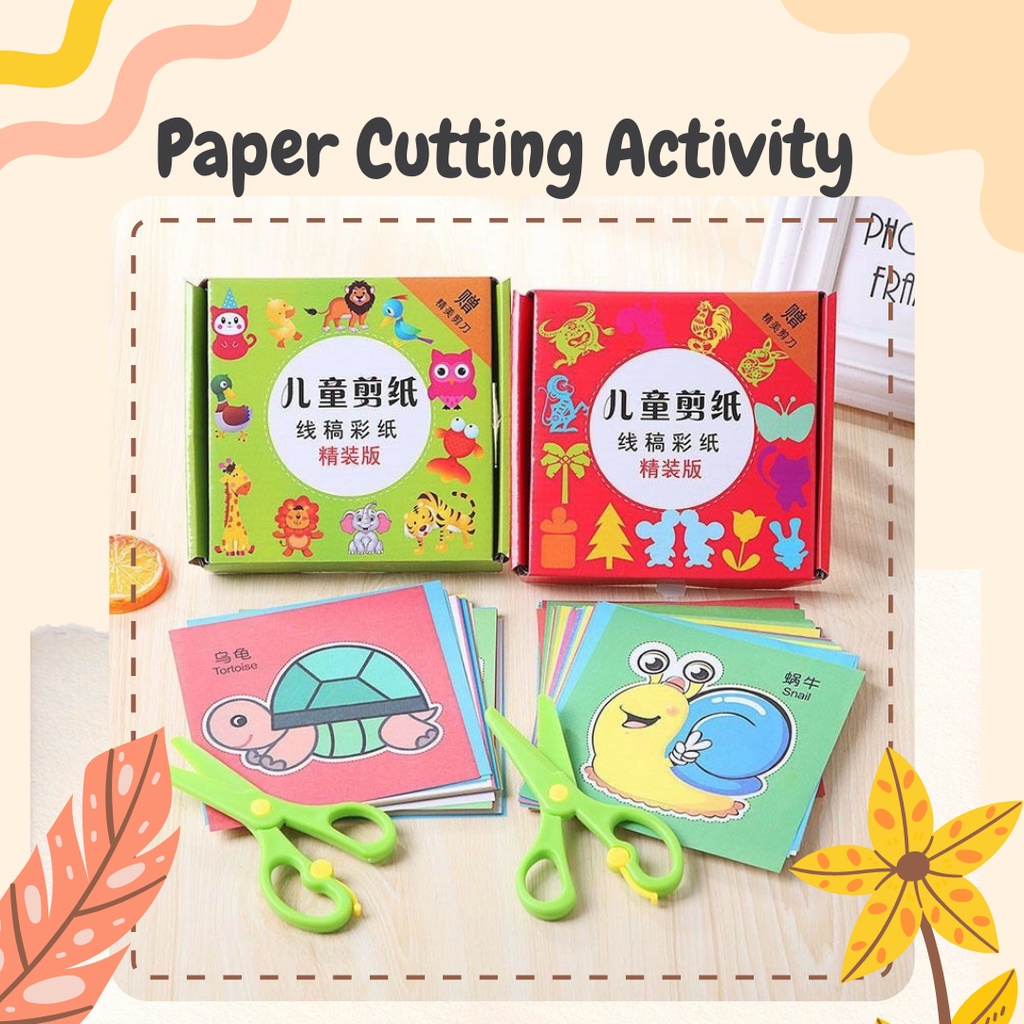 PAPER CUTTING papercut activity Toy Scissors montessori early ...