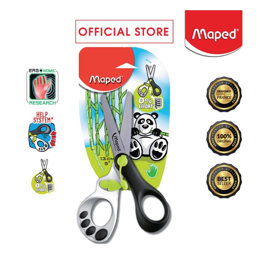 Maped 037910[Special] Student Kid Scissors With Cut Assist, Blunt Tip ...