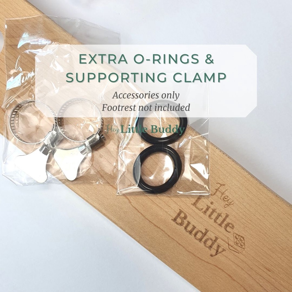 Extra O Ring and Supporting Metal Clamps for Hey Little Buddy Footrest ...