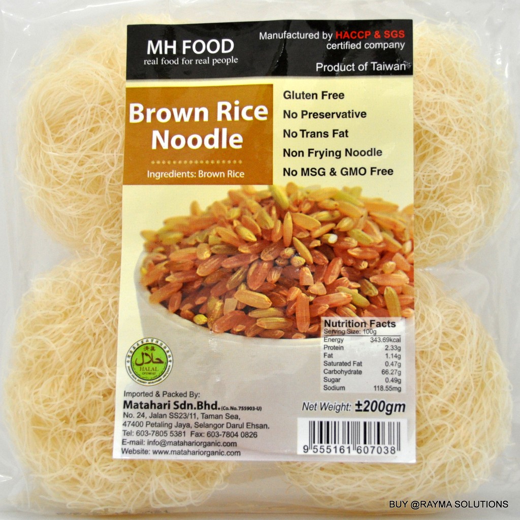 MH FOOD Brown Rice Noodle, Gluten Free, 200g | Shopee Malaysia