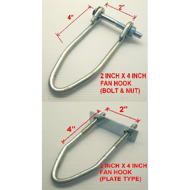 SSJ 2 INCH FAN HOOK (BOLT+NUT TYPE / PLATE TYPE)(MADE IN MALAYSIA ...