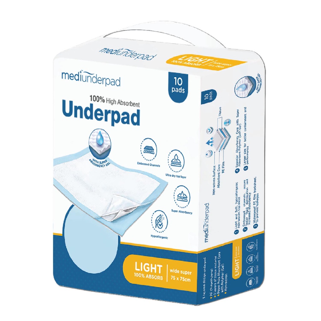 Alpro Pharmacy Exclusive - MEDI Underpad (75cm x75cm) 10s | Shopee Malaysia