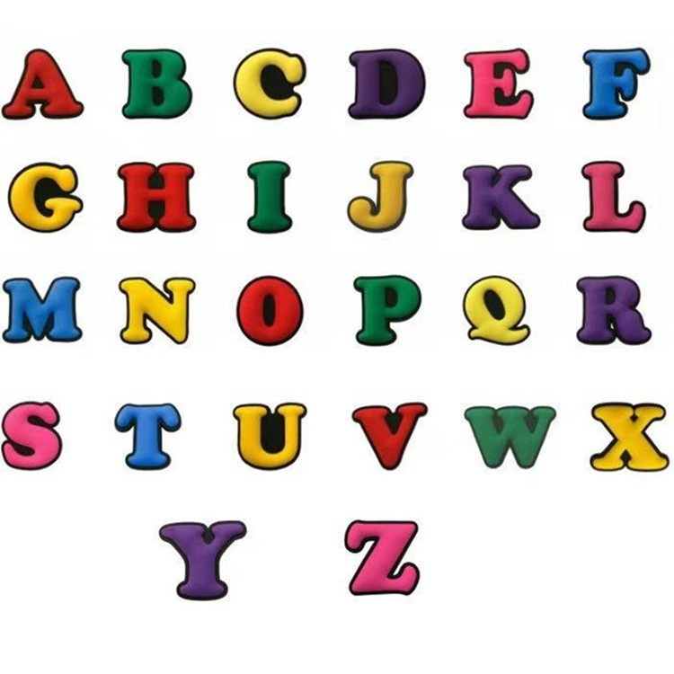 Crocs Jibbitz colorful letters | Shopee Malaysia