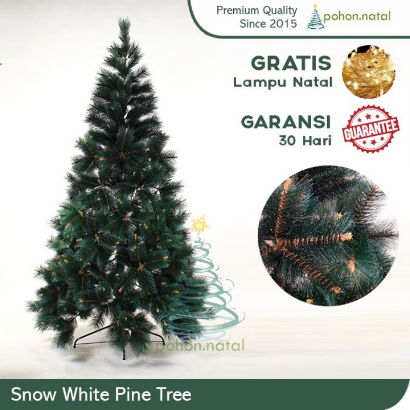 Snow White Pine Tree Christmas Tree 2ft (60cm) | Shopee Malaysia