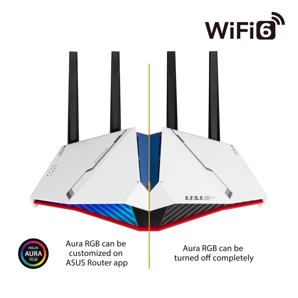 ASUS RT-AX82U GUNDAM EDITION AX5400 (AX82U) Dual Band WiFi 6 Gaming ...