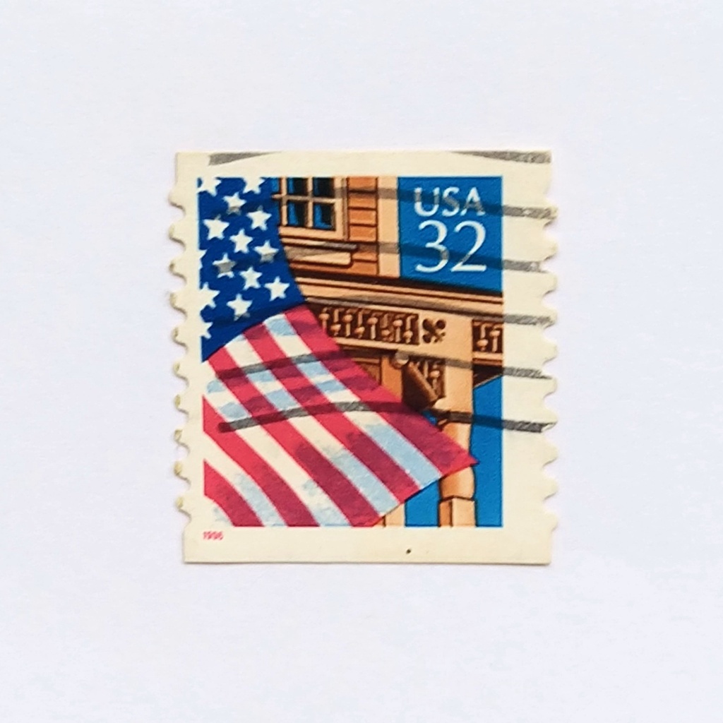 STAMP USA FLAG OVER PORCH 1995 POSTAGE COIL UNITED STATES POSTAL ...