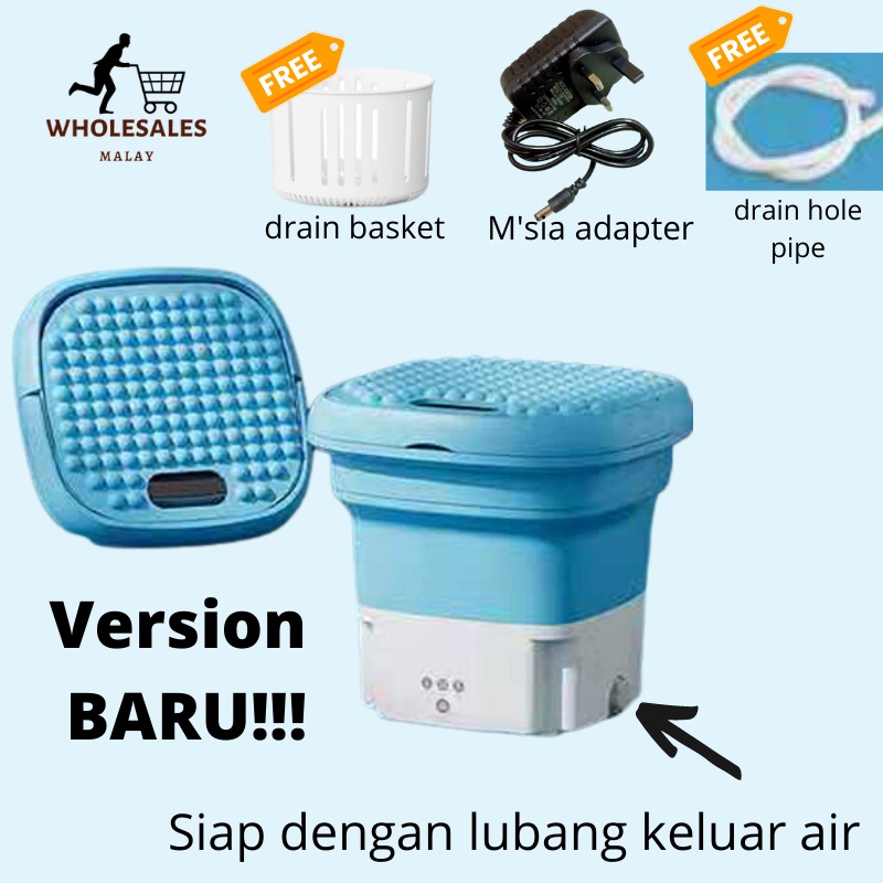 🔥INS HOT🔥blue portable mini folding washing machine baby clothes ...