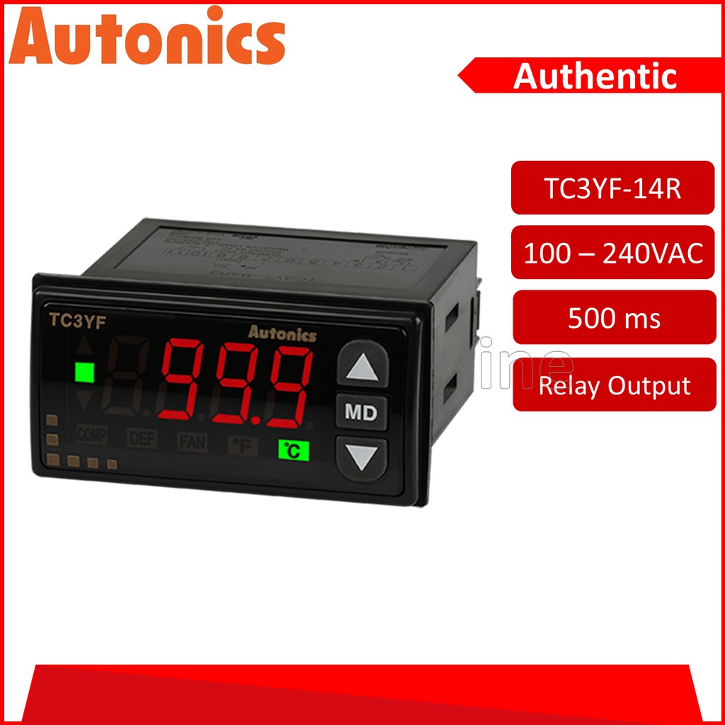 AUTONICS TEMP. CONTROLLER RELAY OUTPUT(TC3YF-14R NTC-A100-240) | Shopee Malaysia