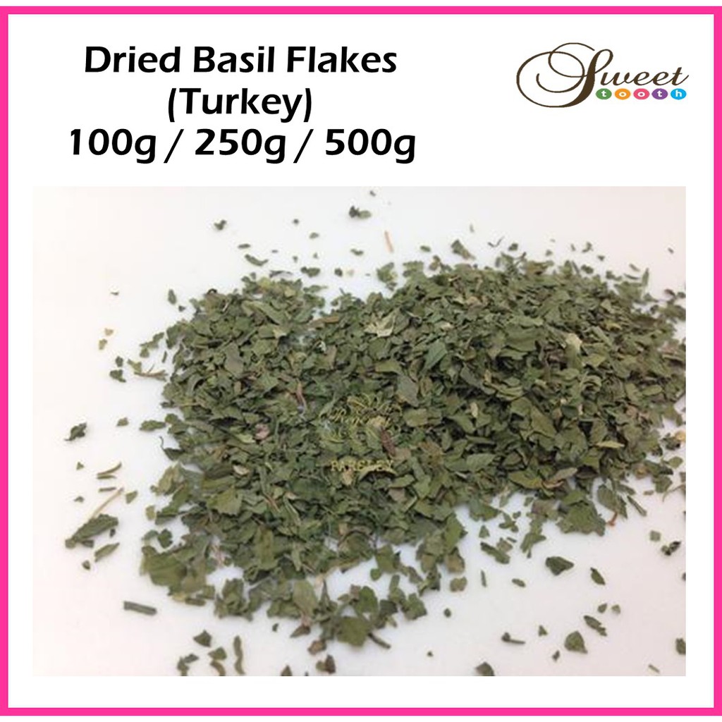 Dried Basil Flakes (Turkey) Daun Selasih Kering 100g / 250g / 500g ...