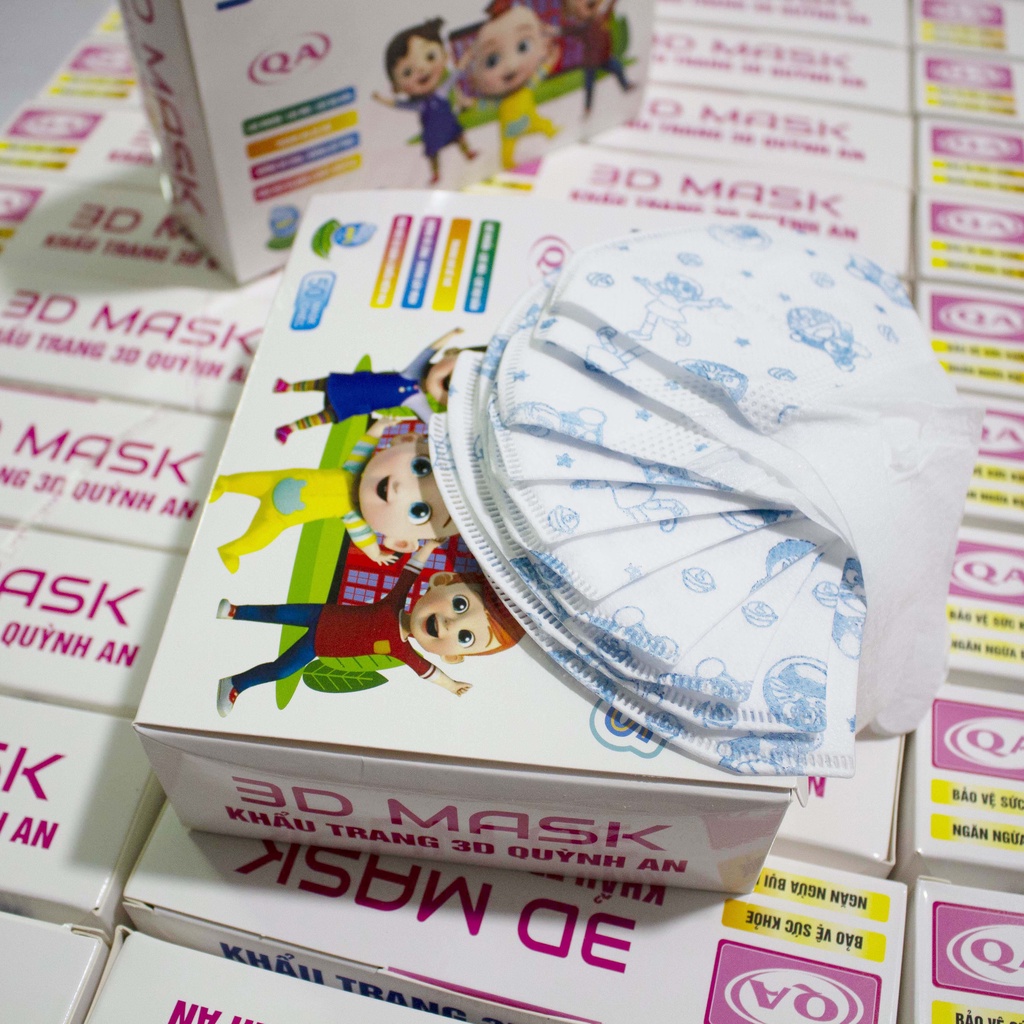 Children Masks From 1 To 5 Years Old 3D KIDS Mask [Box Of 50] Quynh AN ...