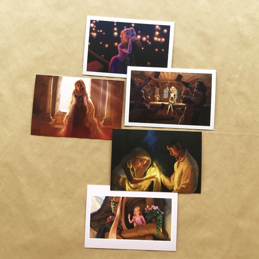 Disney Princess Postcard - Rapunzel Set D050 (5 pcs) | Shopee Malaysia