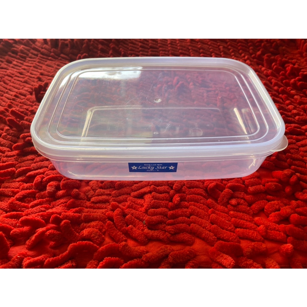 Luckystar Multipurpose Box 900ml LuckyPack Clear Plastic Emat Faceted ...