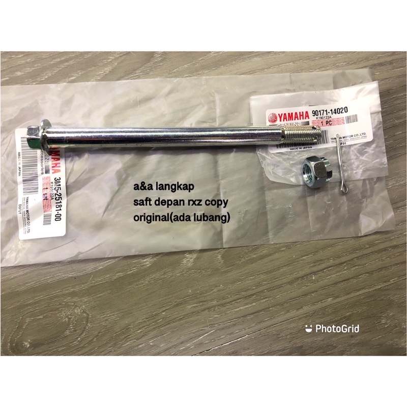 SAFT DEPAN RXZ COMPLETE NUT DAN PIN COPY ORIGINAL | Shopee Malaysia