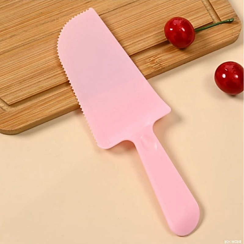 🇲🇾Big Plastic Cake Knife Individually Packed Zigzag Cutter Birthday ...