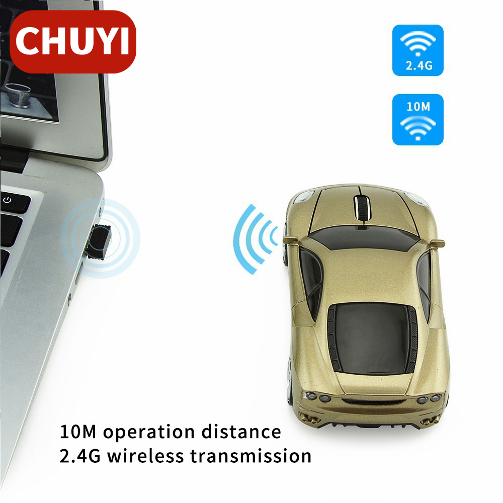 [ELE] Wireless Car Mouse 1600 DPI USB Optical Cool 3D Laptop PC ...