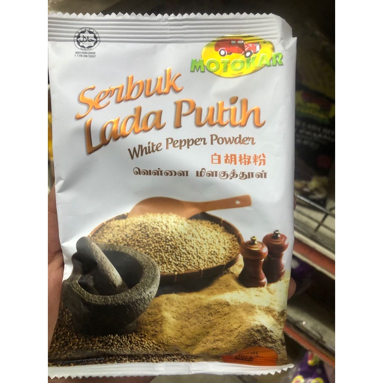 Serbuk Lada Putih Motokar 100G | Shopee Malaysia