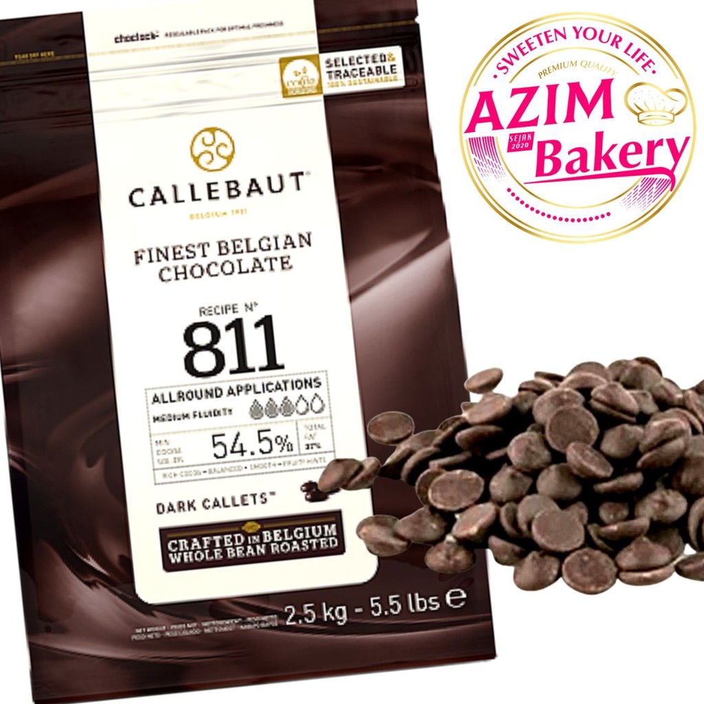 (NO COD,ONLY ONLINE PAYMENT) Callebaut Dark Callets 811 2.5kg Callebaut ...