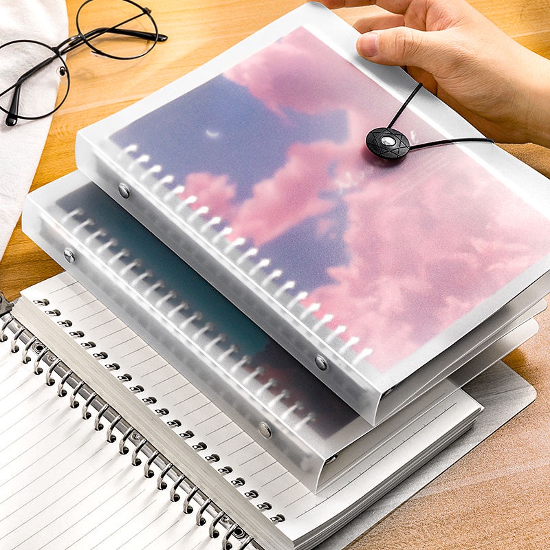 Loose-leaf book b5 notebook simple grid book binder detachable a5 ...