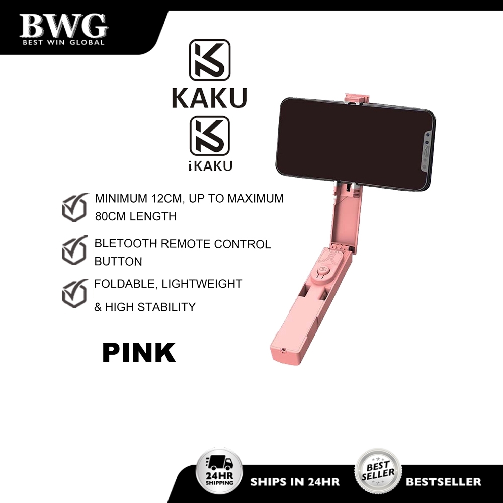 IKAKU KAKU KUPAI BLUETOOTH SELFIE STICKS PORTABLE LIGHTWEIGHT EASY ...