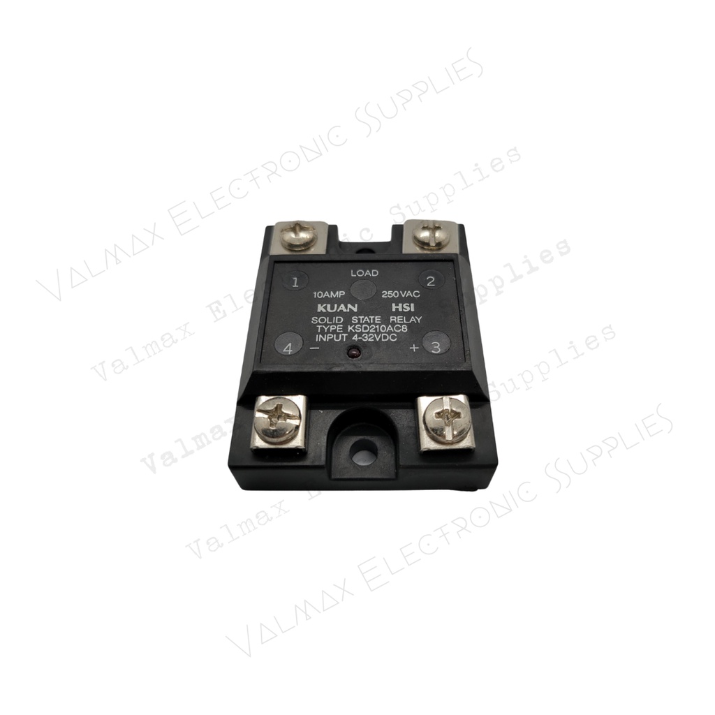 Solid State Relay Kuan Hsi KSD210AC8 10AMP 250VAC Input 4-32VDC 上整固态继电器 ...
