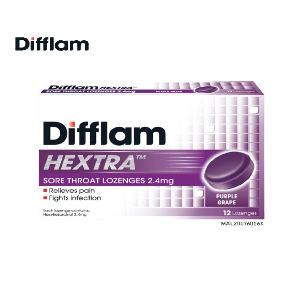 Difflam AB Sore Throat Lozenges 6's/Pack & 12's/Box ( Orange / Lemon ...