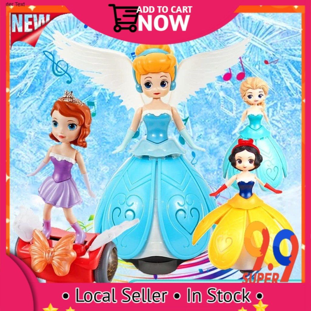 🌈Dancing Music💕 Dance Princess Frozen Elsa Cinderella Snow White Bump ...