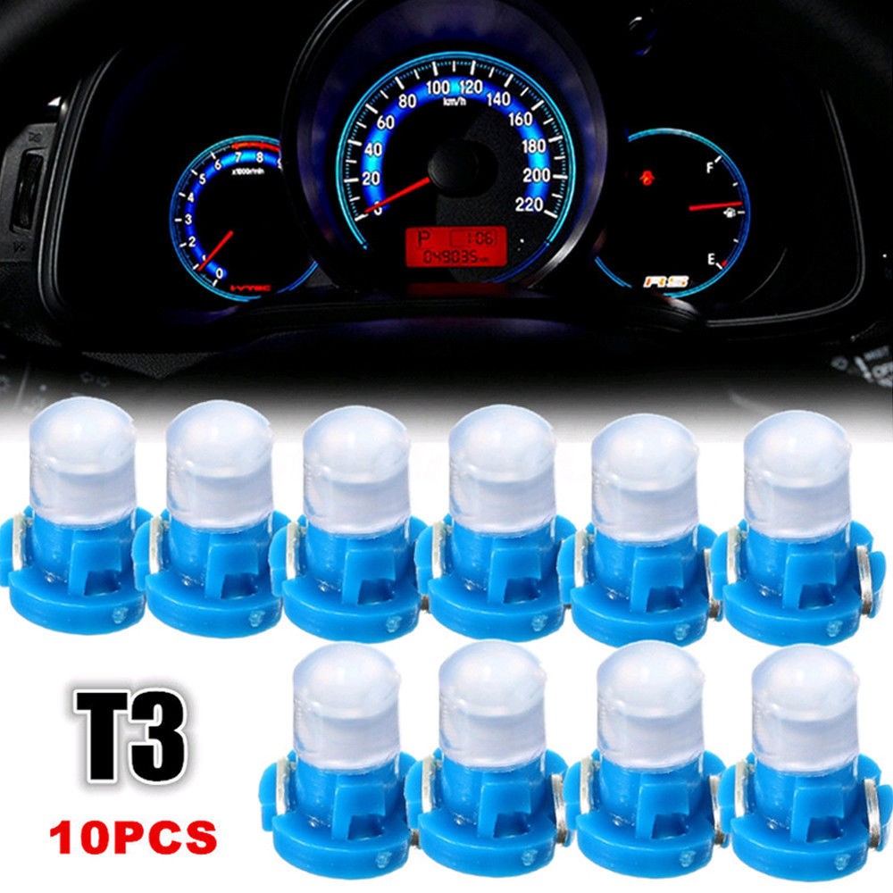 10pcs T3 Neo-Wedge LED SMD Light Bulb for Car SUV Dashboard Board ...