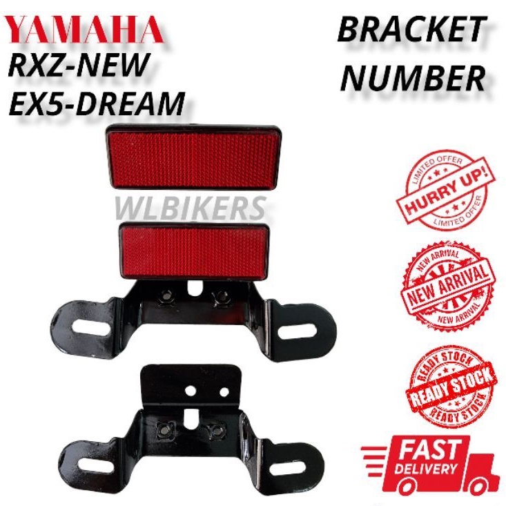 YAMAHA RXZ CATALYZER EX5-DREAM BRACKET NUMBER REAR NO. NUMBER PLATE ...