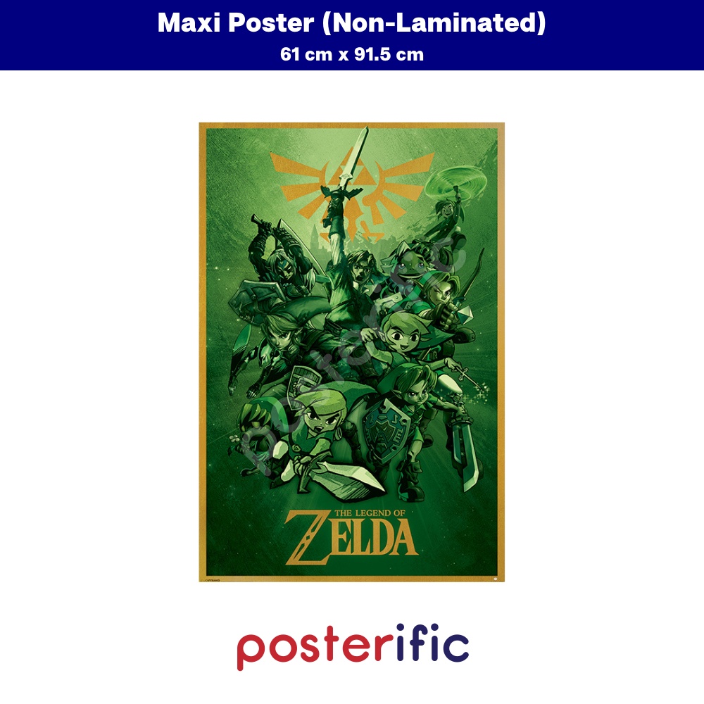 The Legend Of Zelda (Link) - Poster (61 cm X 91.5 cm) | Shopee Malaysia