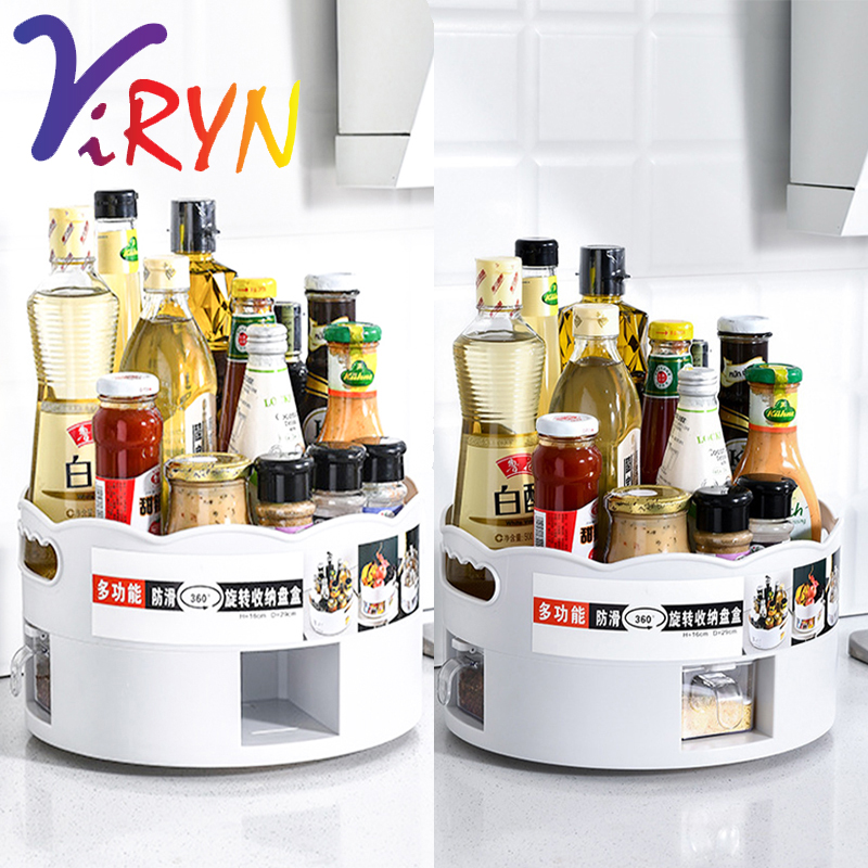 ViRYN Multifunction Retractable Kitchen Double Layer Rotating Leach ...