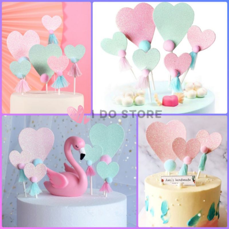 【READY STOCK】Cute 3D Plush Love Shape/Heart Shape / Cupcake / Cake ...