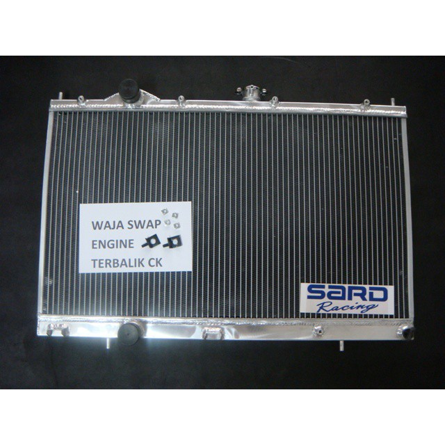 39395 CK - Sard aluminum radiator Evo 456 Evo 4 Evo 5 Evo 6 4g93 Mivec ...