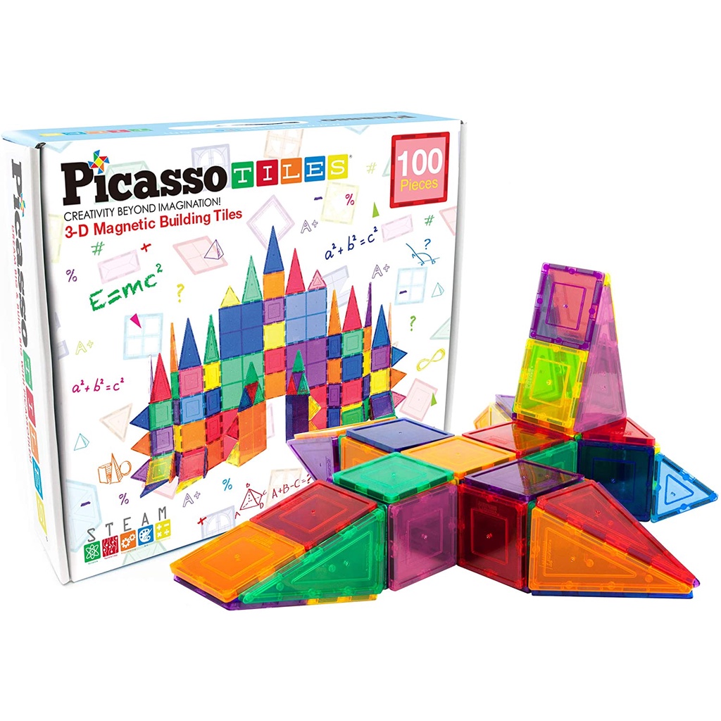 PicassoTiles 3D Magnetic Building Tiles 100 Pcs (PT100) | Shopee Malaysia