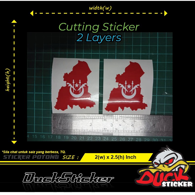 KELANTAN MAP & LOGO STICKER 2PCS 1SET | Shopee Malaysia