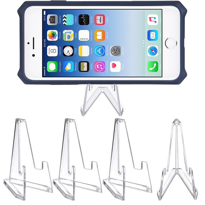 Acrylic Triangle Coin Display Stand /Trading Card Small Easel Holder ...