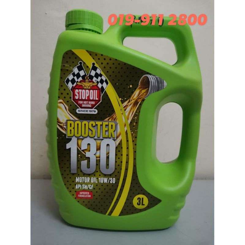 STOP OIL Booster 130 Engine Oil 10W-30 (3L) | Shopee Malaysia