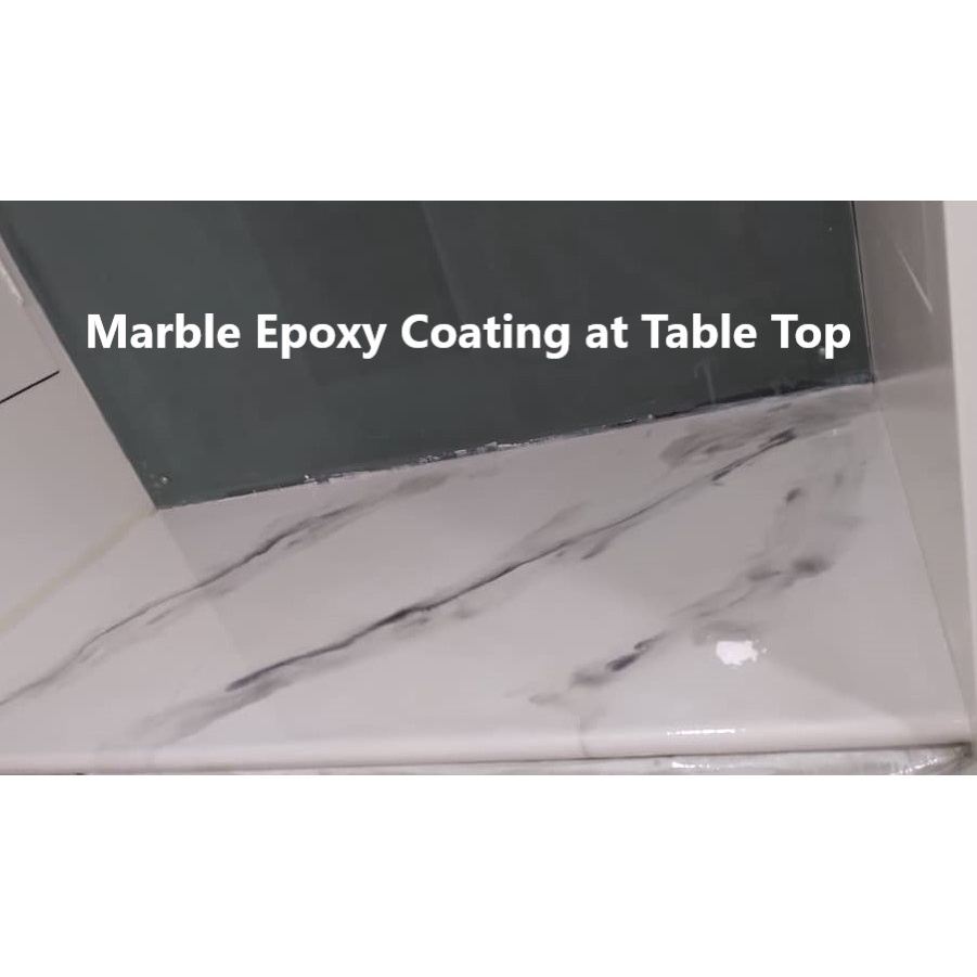 Marble Epoxy coating at Table Top and Basin Counter Top | Shopee Malaysia