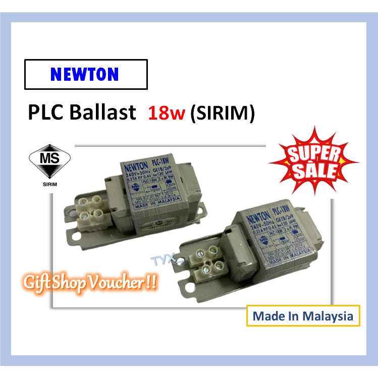 【Super Sales !!】PLC Ballast 18W For PL-C 18W Bulb | Shopee Malaysia
