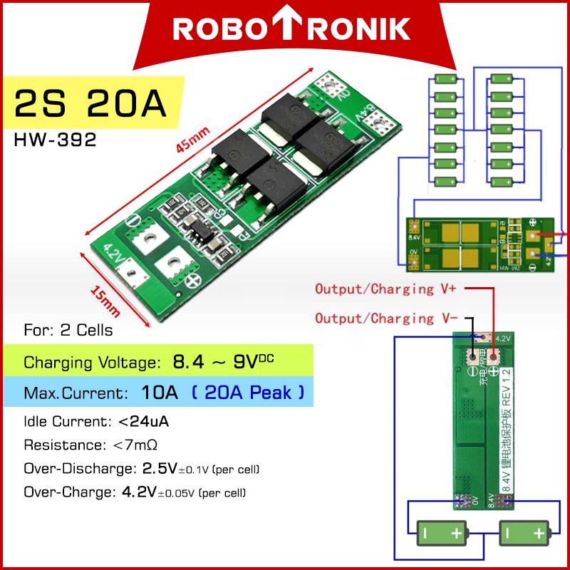 BMS (Battery Management System) Li-ion Lithium Polymer LiPo Protection ...
