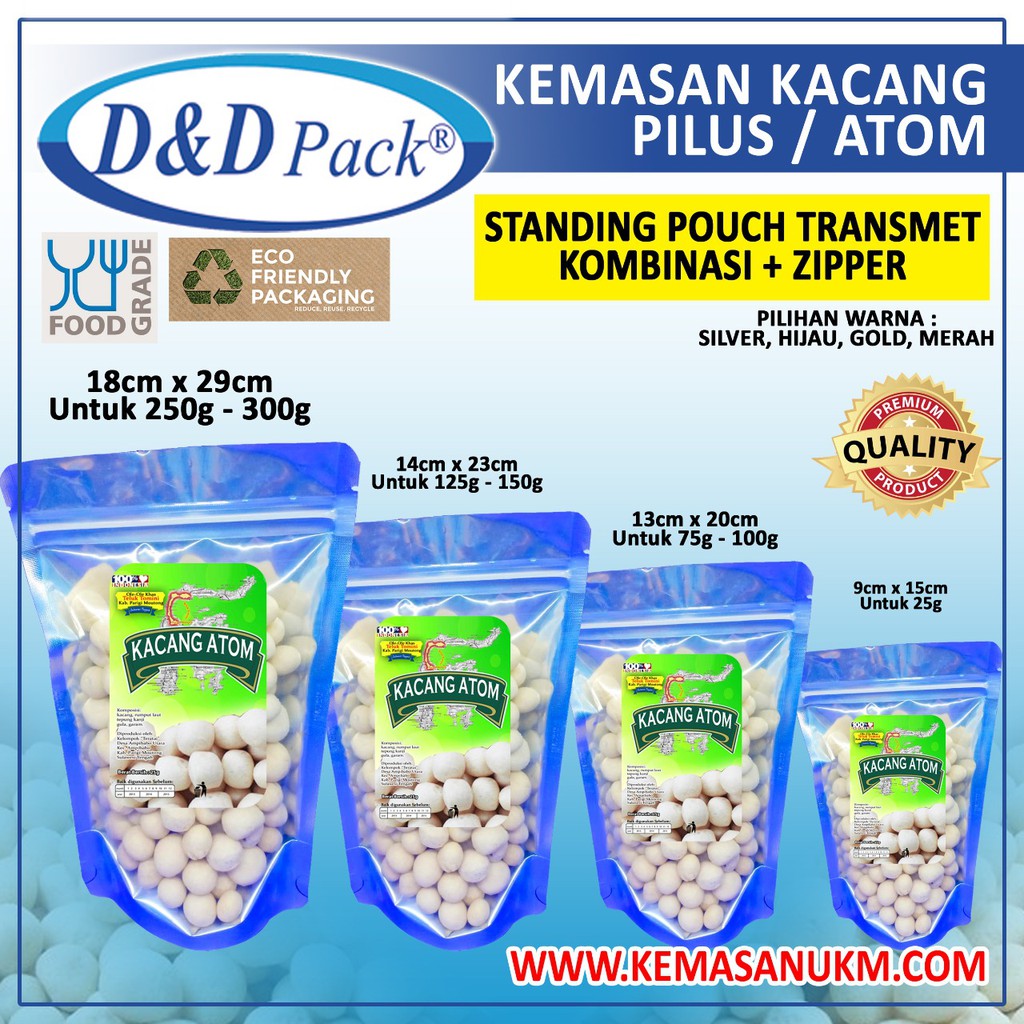 Pilus Nut Packaging/Atom Standing Pouch Transmet Combination+Zipper ...