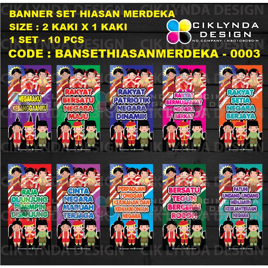 PRE-ORDER - BANNER SET KOLEKSI KEMERDEKAAN | Shopee Malaysia