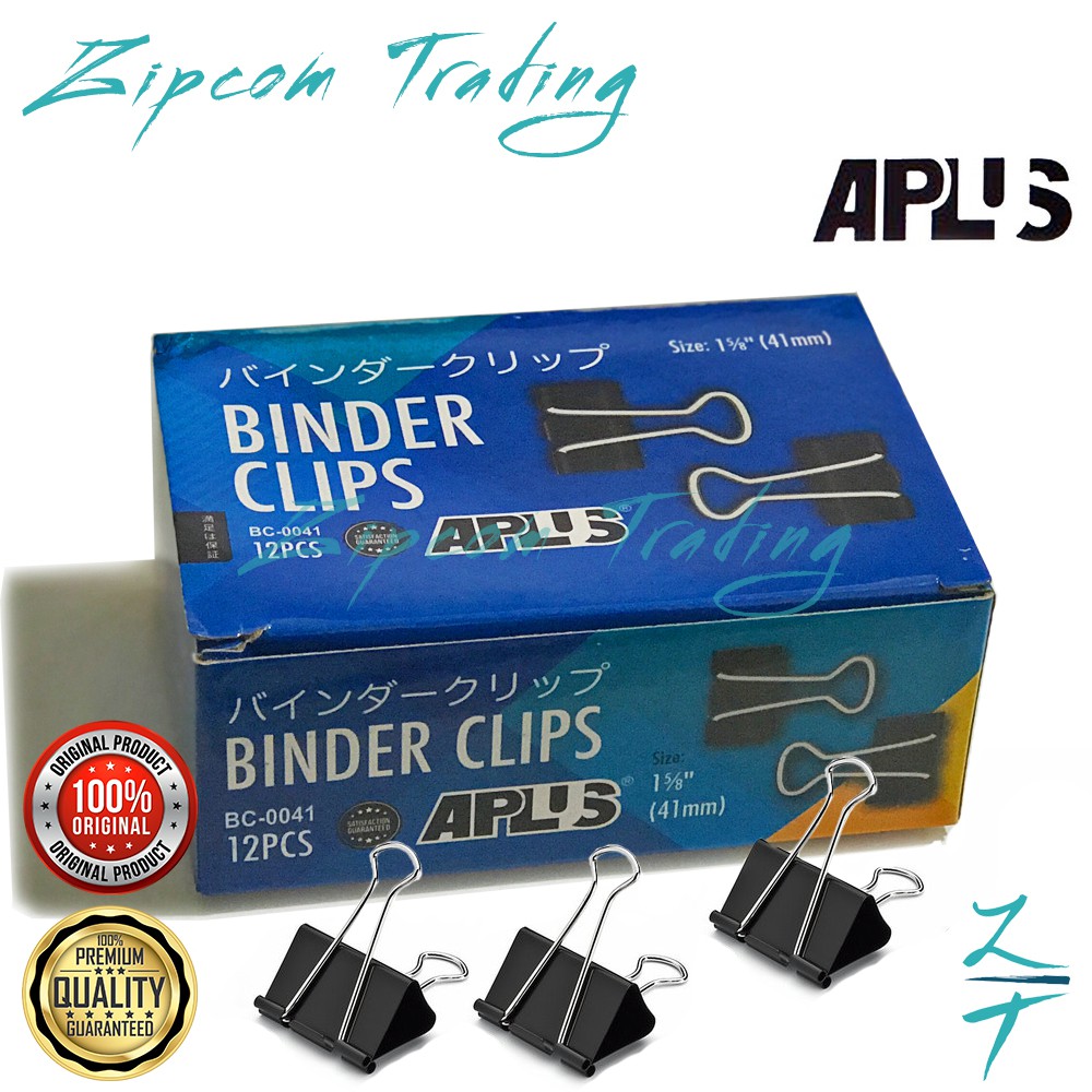 APLUS BINDER CLIPS (12Pcs Perbox) | Shopee Malaysia