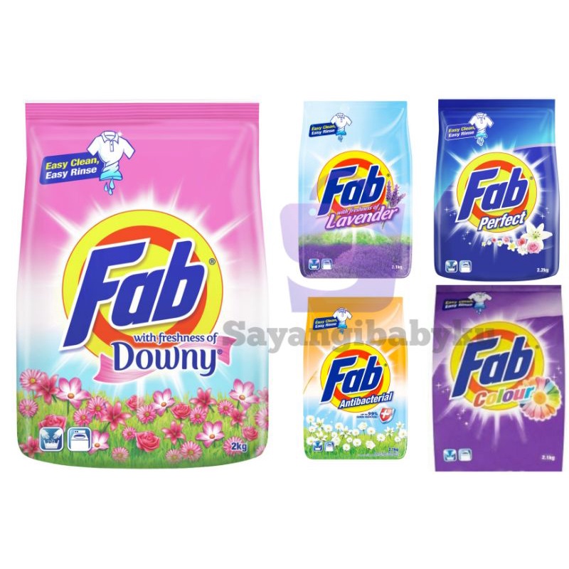 Fab Perfect Laundry Detergent Powder (2kg) | Shopee Malaysia