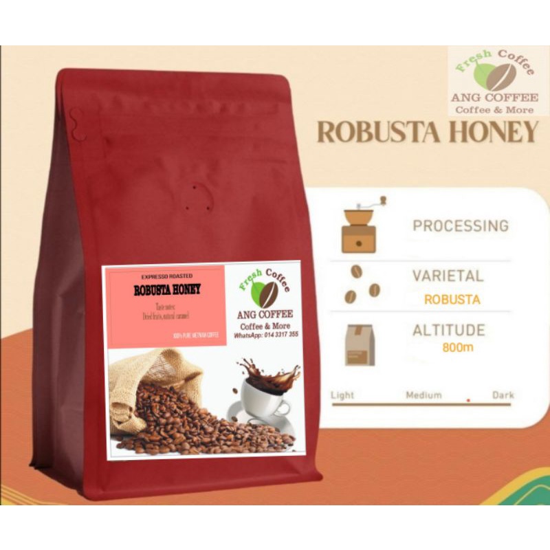 𝐕𝐢𝐞𝐭𝐧𝐚𝐦 𝐑𝐨𝐛𝐮𝐬𝐭𝐚 𝐇𝐨𝐧𝐞𝐲 𝐜𝐨𝐟𝐟𝐞𝐞 - Medium_dark roasted 𝟓𝟎𝟎𝐠/1kg. Ang coffee ...